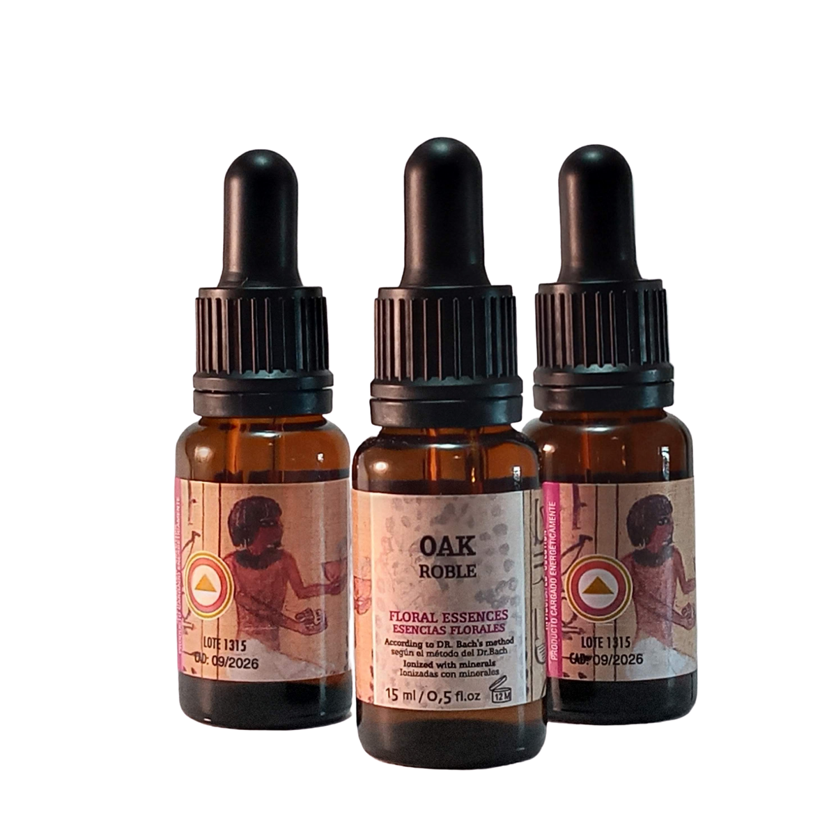 Oak 【The 38 original Bach Flowers】3x2 in GOLDEN PYRAMIDE